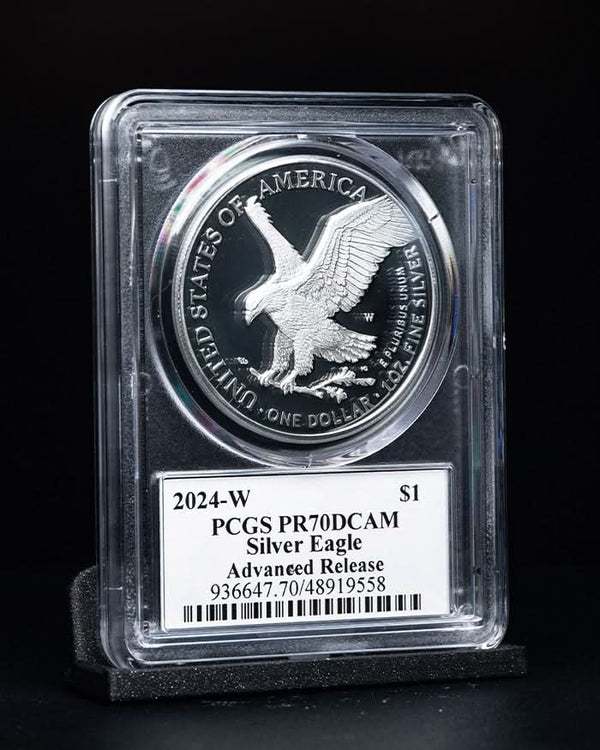 2024 W $1 Silver Eagle | Advanced Release PCGS Deep Cameo PF70 | Steph