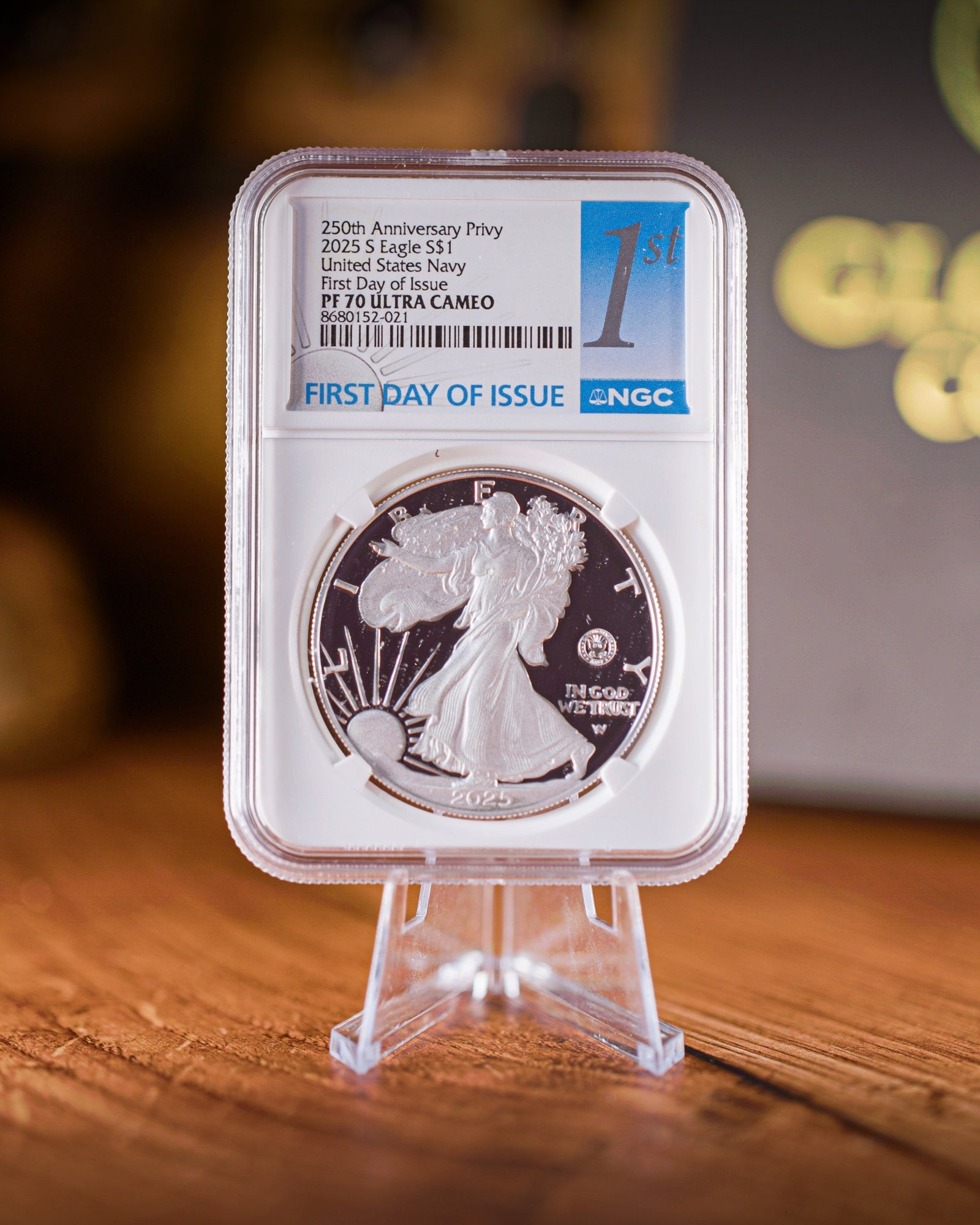 Add a Perfect-Grade Navy Privy Silver Eagle Today