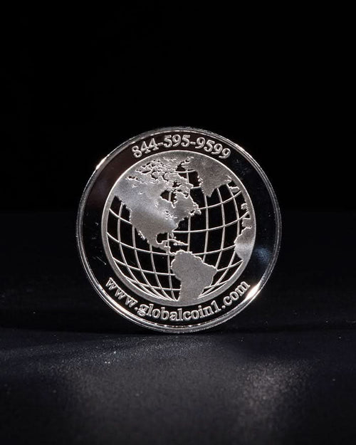 1 Ounce Silver Global Round - Silver Coin - Global Coin